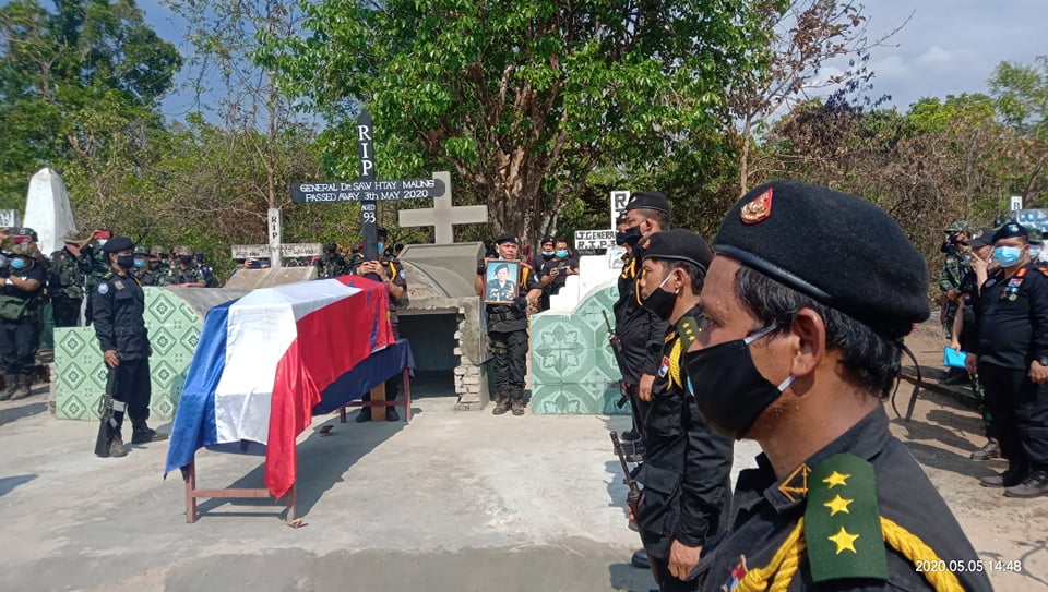 KNU/KNLA-PC ဥက္ကဋ္ဌ ဗိုလ်ချုပ်ကြီး ‌စော‌ဌေး‌မောင် ဈာပန ကျင်းပပြီးစီး ...